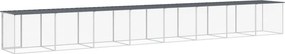 Klec pro kuřata se střechou antracitová 803 x 98 x 90 cm ocel 3189052