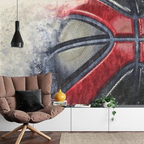 Fototapeta Basketbalový Míč Malovaný Akvarelem Omyvatelný vlies 90x60