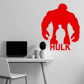 Živá Zeď Samolepka na zeď Hulk silueta Barva: černá