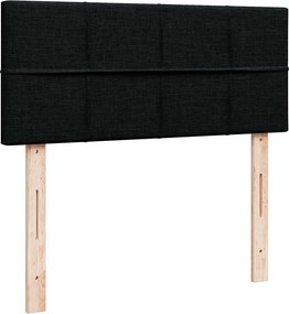 Box spring postel s matrací černá 120x190 cm textil 3287397