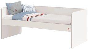 Patrová postel s přistýlkou, úložným prostorem a schůdky Pure Modular - bílá