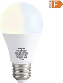 Shelly Duo E27 Gen3 / LED žárovka / teplá-studená bílá / E27 / 800 lm