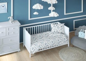 Bavlněné povlečení 160x200 námořnická bílá modrá dětské na zip 2720 C KARO Dreamland