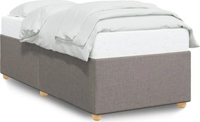 Rám postele bez matrací taupe 90x190 cm textil 3284698