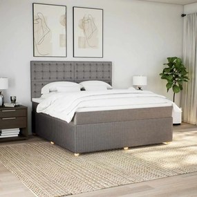 Box spring postel s matrací taupe 180x200 cm textil 3294453