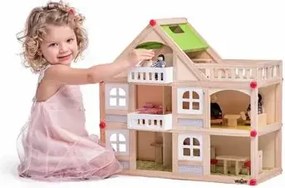 Woody Domeček dvoupatrový s balkonem a příslušentsvím / od 3 let