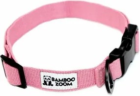 Bamboo Zoom Obojek pro psy růžová - velikost S