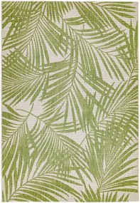 Zelený  koberec Granton Green Palm Rozměry: 66x240 cm