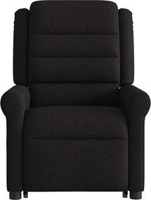 Elektrické zvedací masážní polohovací křeslo černé textil 3303346