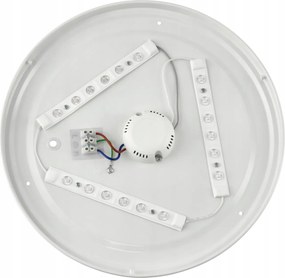 BERGE Přisazený LED stropní panel 12W 860lm Kulatý černý NW