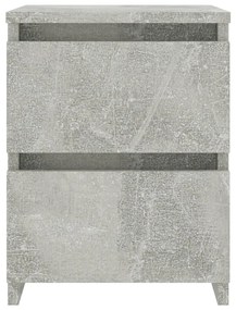 vidaXL Noční stolky 2 ks betonově šedé 30 x 30 x 40 cm dřevotříska