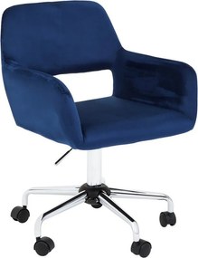 Modrá čalouněná kancelářská židle Brent – Premier Housewares