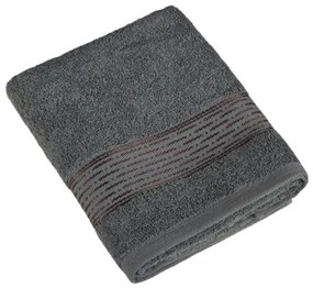 Bellatex Froté ručník kolekce Proužek, tmavě šedý - 50x100 cm