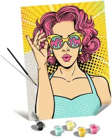 Ravensburger CreArt ART Collection Canvas Edition – Dáma v růžovém (Po