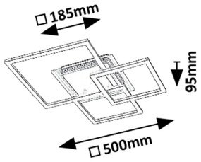 Rabalux 71371 - LED Stropní svítidlo OTTAVIA LED/40W/230V 3000K