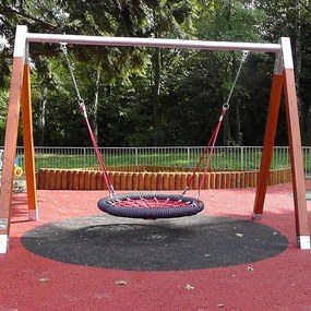 Gumová dlažba SportFlo S800 V25/R15 50 x 50 x 2,5 cm, červená