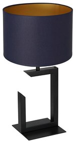 Luminex | Stolní lampa 1xE27/60W/230V 45 cm modrá/zlatá | LU3406