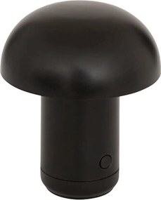 LED stolní lampa FUNGHI 11,2 cm, černá