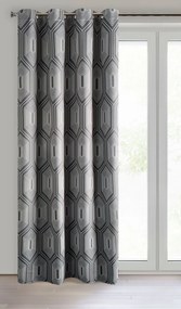 ZATEMŇOVACÍ ZÁVĚS NA KROUŽCÍCH DIADEM 140X250 CM GRAFITOVÁ