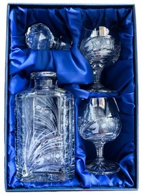 Onte Crystal Bohemia Crystal ručně broušená sada na rum, brandy a koňak Kometa 1+2