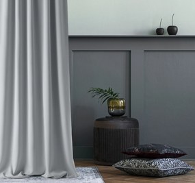Room99 Hotový závěs na kroužcích AURA Barva: Hořčicová/Stříbrná, Velikost: 140 x 280 cm