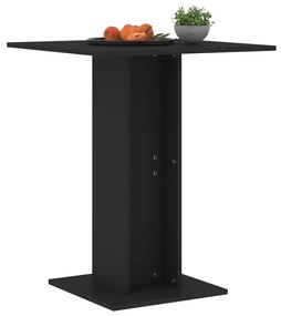 Bistro stolek černý 60 x 60 x 75 cm dřevotříska