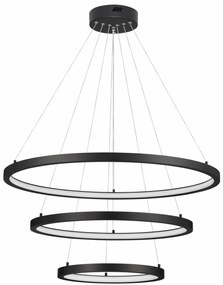 LED lustr Empatia 180 černé