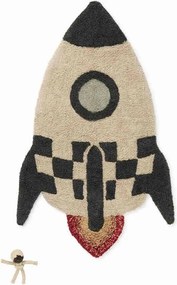 Lorena Canals, Dětský kusový koberec Rocket, 85x135, vícebarevná, dětský pokoj