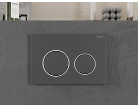 Mexen Fenix ​​XS 07, splachovací tlačítko pro Mexen XS modul, grafitová-chromová, 600766