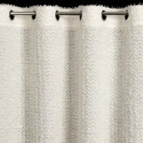ZÁVĚS NA KROUŽCÍCH TIFFANY 135X250 CM KRÉMOVÁ