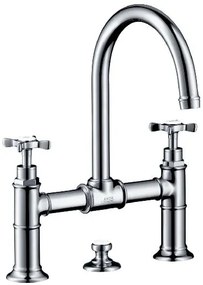Axor Montreux - Umyvadlová baterie s výpustí, 3-otvorová instalace, EcoSmart, chrom 16510000
