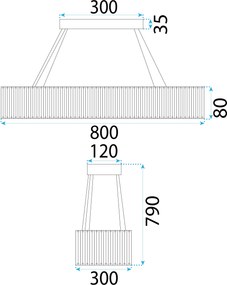 Toolight Toolight, LED stropní svítidlo, 32W, APP1547-CP, chromová, OSW-05476
