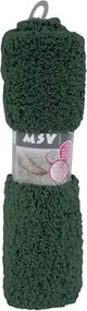 MSV MICROFIBER tmavě zelená / Koupelnová předložka / 50 x 70 cm / mikr
