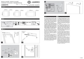 Zrcadlo do koupelny s LED osvětlením - 100 x 70 cm se senzorem - Ambiente