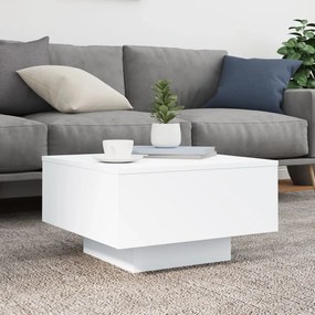 Konferenční stolek bílý 55 x 55 x 31 cm kompozitní dřevo - Default Title