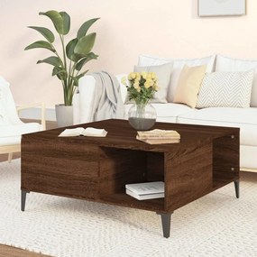 vidaXL Konferenční stolek 80 x 80 x 36,5 cm kompozitní dřevo [821103] Barva: bílá s vysokým leskem