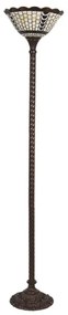 Stojací lampa Tiffany Odyle – 38x186 cm