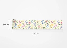 Samolepící bordura na zeď Zahradní Vážky | 5 m x 13.8 cm | DWB8487