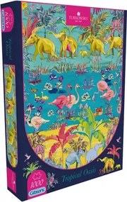 GIBSONS Puzzle HoT: Tropická oáza / 1000 dílků / 49 x 68 cm
