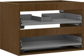 Mexen Box-A, závěsná skříňka 70 cm, 2 zásuvky, ořech, 91AX0-0700-470-2-86