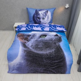 Smolka Povlečení 3D Kočka- Bavlna