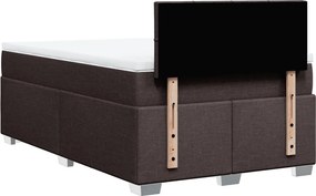 Box spring postel s matrací tmavě hnědá 120x190 cm textil 3285830