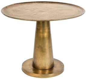 OnaDnes -20% Zlatý kovový konferenční stolek DUTCHBONE Brute O 63 cm