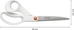 Fiskars Functional Form Univerzální nůžky velké, 24cm, bílé 1020414