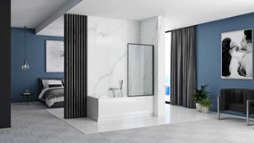 Vanová zástěna REA LAGOS FIX 70 cm, černá/transparent