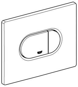 GROHE 38858SH0 - Splachovací tlačítko ARENA COSMOPOLITAN 156 × 197 mm bílá