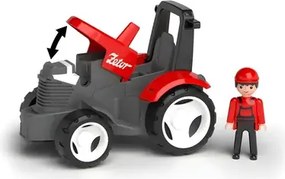 EFKO Traktor Igráček MultiGO Zetor červený s radlicí / od 3 let