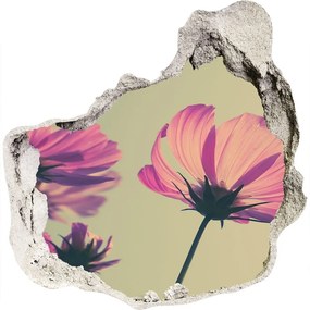 Wallmuralia Samolepící nálepka na zeď Růžové květiny 75x75 cm