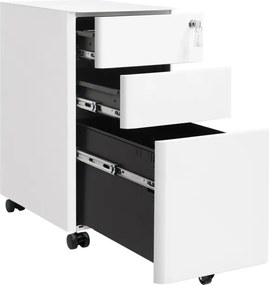 Mobilní skříňka bílá AUK-E1130 WT