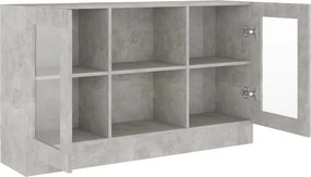 vidaXL Prosklená skříň 120 x 30,5 x 70 cm dřevotříska [815628] Barva: Černá